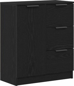 Servírovací skříň Černý dub 120 x 30 x 70 cm Kompozitní dřevo 3333072