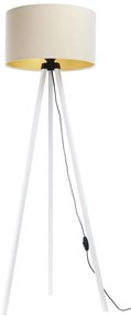 BPS Koncept Stojací lampa STANDART 1xE27/60W/230V krémová/bílá AS0465+BS0402