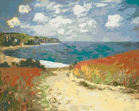 zuty zuty - malování podle čísel - cesta do pourville (claude monet), 40x50 cm, plátno