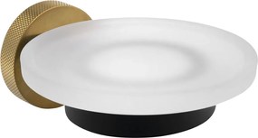 Sapho Sapho, LARISSA mýdlenka, mléčné sklo, černá/zlato mat, WS002BG