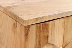 Designový závěsný TV stolek Justice 160 cm akácie