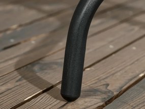 Zahradní set TREGO ISLAND - 2 židle s područkami a kulatý stůl ø 60 cm, antracitová