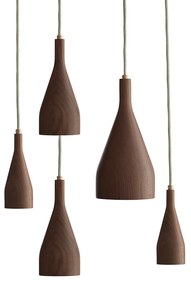 Dřevěné designové svítidlo Timber Chandelier 5 Dekor: Přírodní ořechové dřevo
