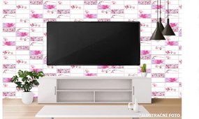 3D obkladový omyvatelný panel PVC  Sakura (480x955mm)