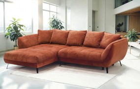 XXXLutz ROHOVÁ SEDAČKA, textil, rezavá MID.YOU - Sedací soupravy - 000694008409