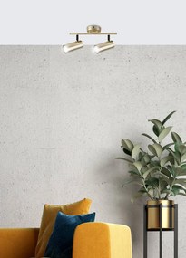Mosazné stropní svítidlo Colly pro žárovku 2x GU10  - Candellux