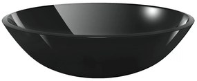 Umyvadlo z tvrzeného skla 42 cm černé 142231