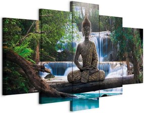 XXXLutz MALBA NA PLÁTNĚ, krajina a příroda, buddha, 100/50/1,2 cm artgeist - Online Only dekorace - 004875005102