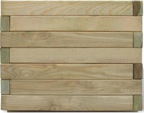 vidaXL Zahradní truhlík 50 x 50 x 40 cm masivní borové dřevo [41659] Barva: Šedá