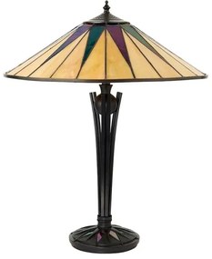 Endon 64045 - Stolní lampa Tiffany DARK STAR 2xE27/60W/230V pr. 49 cm