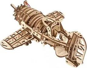 Ugears 3D dřevěné mechanické puzzle Letadlo Mad Hornet / od 14 let / 3
