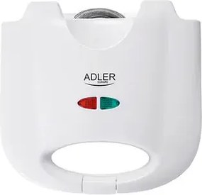 Adler AD 301 / Sendvičovač / 750W / 2 sendviče / bílá
