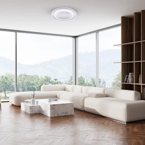 Stropní LED svítidlo Zephyr, 1x LED 48w, 3000-6000k, s, s ventilátorem a ovladačem