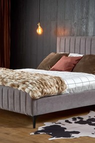 Dvoulůžková postel Francesca 160 světle šedá