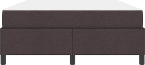 Postel s boxspringem Tmavě hnědá 140 x 200 cm textil 3398867