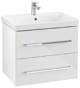 Villeroy & Boch Avento - Umyvadlová skříňka, 630x514x452 mm, 2 zásuvky, Crystal White A89000B4