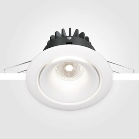 Zápustná lampa Yin DL031-L12W4K-D-W Maytoni Led 12W 4000K jídelní očko bílá