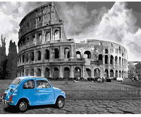 Malování podle čísel s rámem "Fiat" 50x40cm