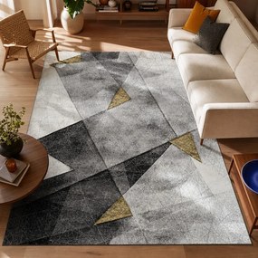 Šedo-žlutý koberec Bianca Grey, 60 x 120 cm