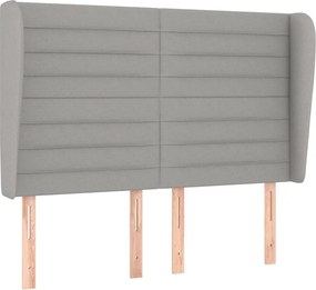 Box spring postel s matrací světle šedá 140 x 190 cm textil 3128037