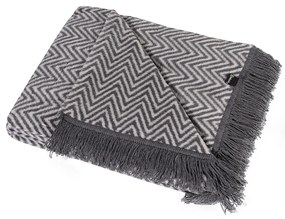 Deka Cotton Cloud 150x200cm Grey Chevron