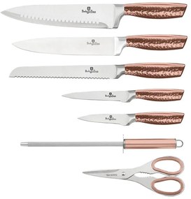 BERLINGERHAUS Sada nožů ve stojanu 8 ks Rosegold Metallic Line BH-2462