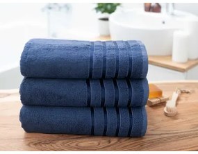 Bambusový ručník 50 × 100 cm ‒ Noemi tmavě modrý