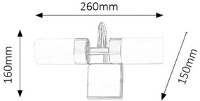 Rabalux 5746 - LED Koupelnové nástěnné svítidlo BETTY 2xLED/4W/230V
