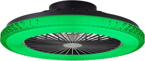 Brilliant G60040/06  Stmívatelné LED svítidlo BADRIA &amp; reverzní VENTILÁTOR + funkce LED