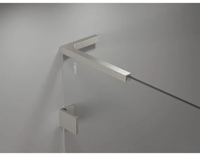 Mexen Lunar, L pravý půlkruhový sprchový kout 100 x 70 cm, 8mm čiré sklo, ocelový profil, 833L-100P-070L-97-00