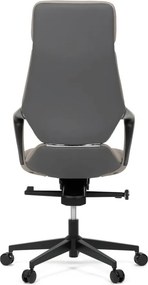 Kancelářské křeslo KA-T8426 GREY, houpací mechanismus, šedá ekokůže (59 x 63) cm