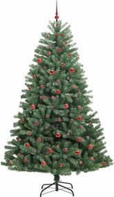 Umělý Skládací Vánoční Strom Zelená 240 cm PVC a kov 3395505