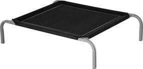PawHut Vysoká Postel pro Psy a Kočky, Prodyšná Postel 90x65x20 cm pro Spánek a Odpočinek se Skelnou Rámem pro Vnitřní a Venkovní Použití, Černá | Aoso