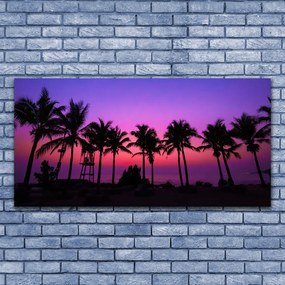 akrylový obraz Palmy Stromy Krajina 120x60 cm