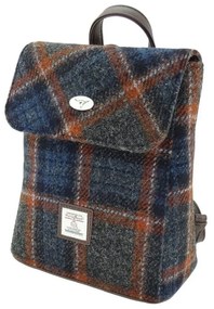 Batoh Tummel Harris Tweed - Grey Rust Overcheck