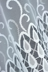 Dekorační žakárová záclona s řasící páskou FESTO 160 bílá 300x160 cm MyBestHome