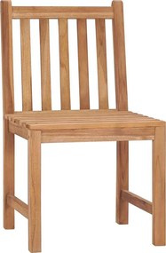 vidaXL Zahradní židle 4 ks masivní teakové dřevo [3073085]