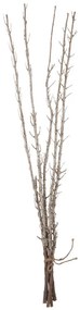5ks dekorační dřevěné větvičky s glitry Champagne - 98cm