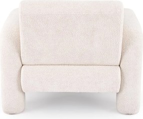 Designové křeslo VARNA — látka, krémová