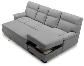 Pregio Italia sofa&relax Rozkládací sedačky Dany Provedení: 2 místná maxi rozkládací + lehátko, Vzorník látek: tekno fibra 33 dark grey