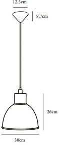 Nordlux - Lustr na lanku POP 1xE27/60W/230V černá