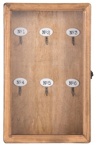 Dřevěná skříňka na klíče -  24*7*38 cm