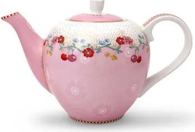 Pip Studio Floral Cherry Mini čajová konvice růžova 750ml
