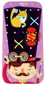Lucy & Leo Dřevěný šněrovací provlékací set - kouzelník