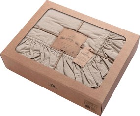 Ložní povlečení Cotton 160x200cm oxford tan
