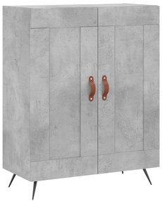 Skříň highboard betonově šedá 69,5x34x180 cm kompozitní dřevo,  3198317