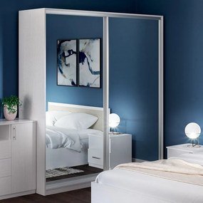 Casarredo - Komfort nábytek Šatní skříň s posuv. dveřmi LAVRAS bílá