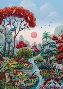 HEYE Puzzle Exotic garden: Ráj divočiny / 2000 dílků / 69 × 97 cm