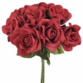 pěnová růže 5,5 cm (8 ks) - červená