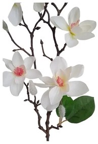 Umělá větvička Magnolie bílá, 64 cm